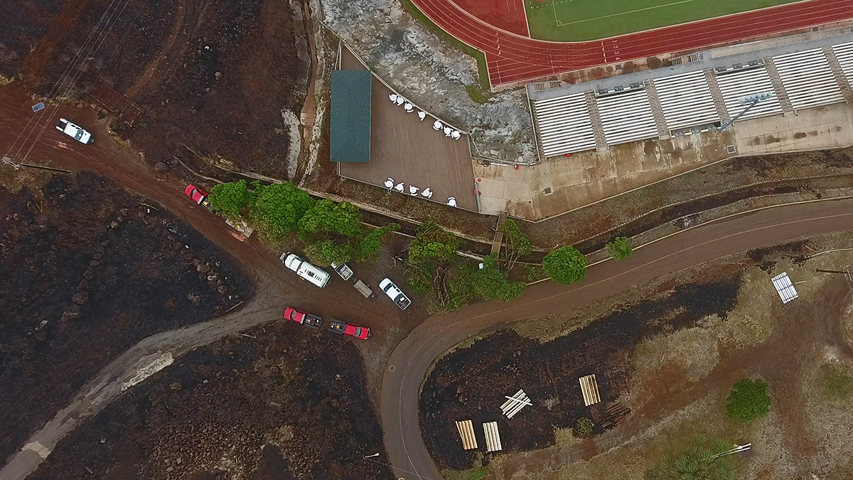 Hurricane Lane Fire Damage - Lahainaluna