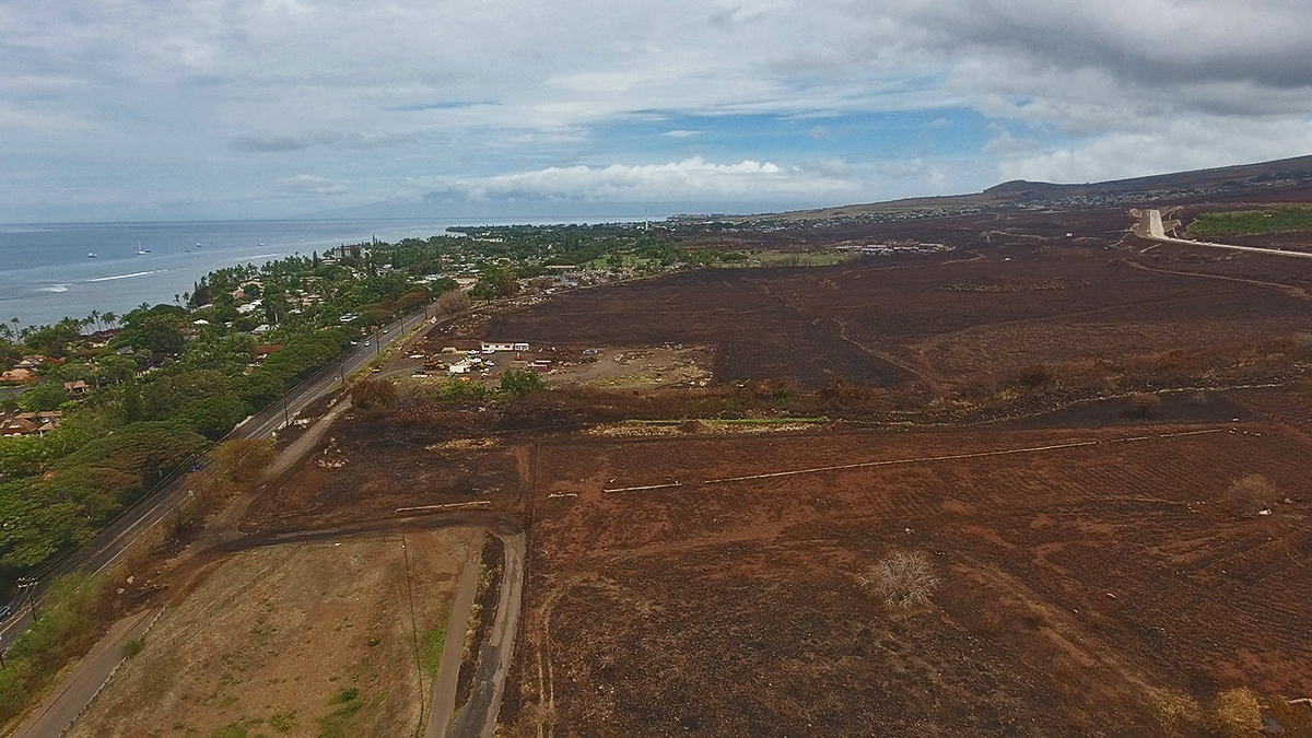 Hurricane Lane Fire Damage - Lahainaluna