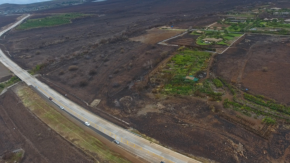 Hurricane Lane Fire Damage - Lahainaluna