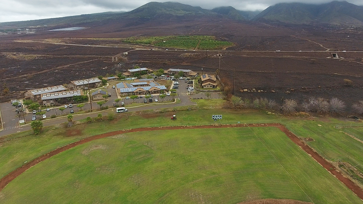 Hurricane Lane Fire Damage - Lahainaluna